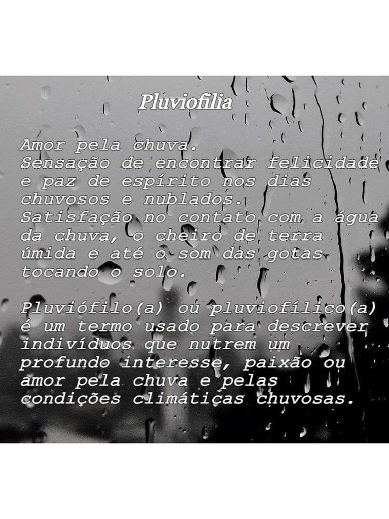 Pluviofilia | PDF