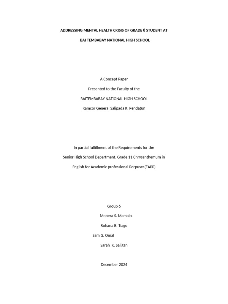 nerah | PDF | Mental Health | Teachers