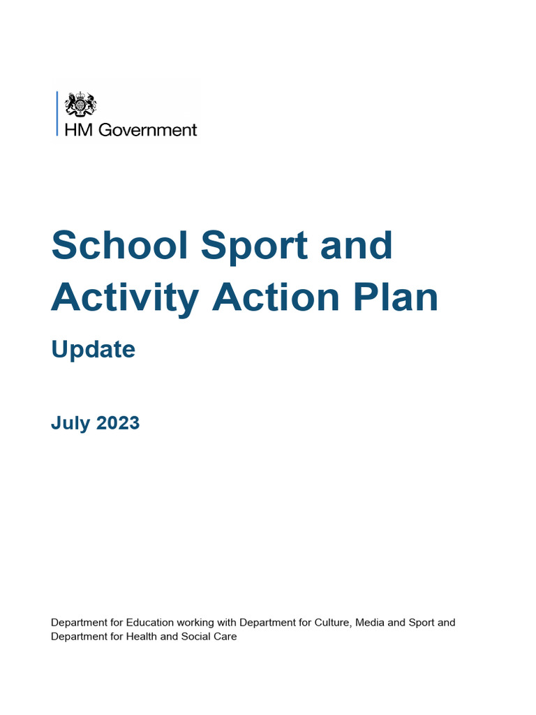 School Sport and Activity Action Plan | PDF | Physical Education ...