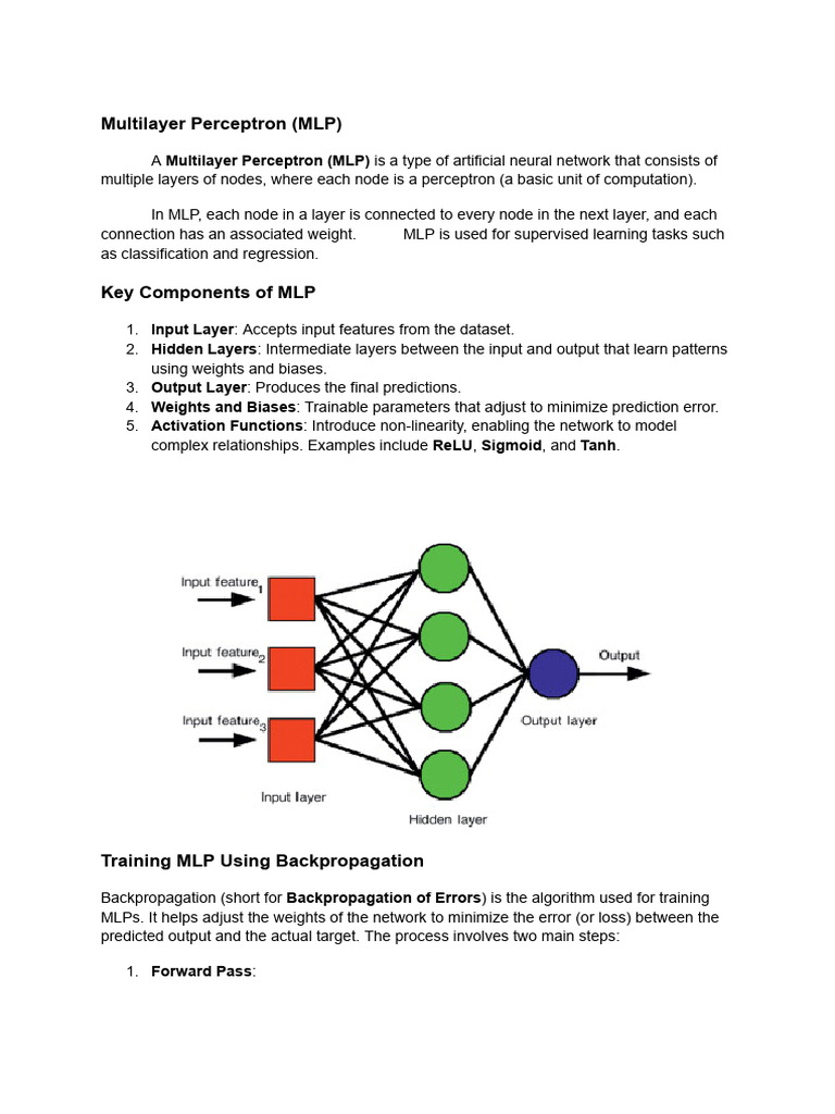 Multilayer Perceptron (MLP) & Linear Separabaility | PDF | Artificial ...