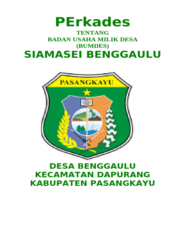 Perkades Bumdes Siamasei | PDF