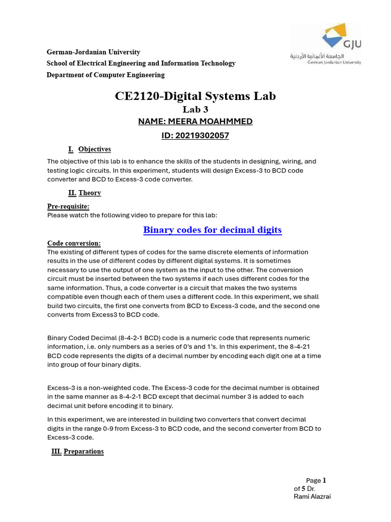 Lab Report Pdf Binary Coded Decimal Encodings
