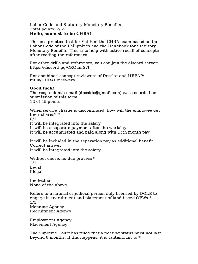 Labor Code and Statutory Monetary Benefits | PDF | Employment | Labour Law