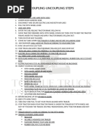 Coupling and Uncoupling Procedures | PDF | Trailer (Vehicle) | Truck