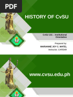 History of Cvsu | PDF