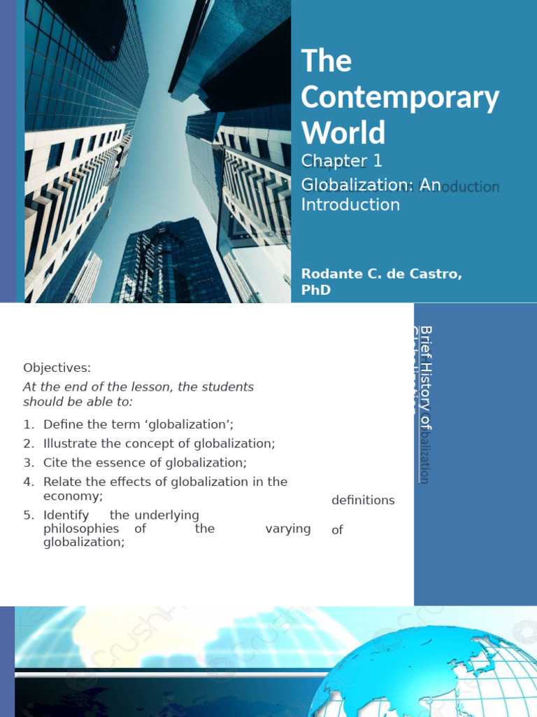 Introduction to Globalization Concepts | PDF | Globalization | Trade
