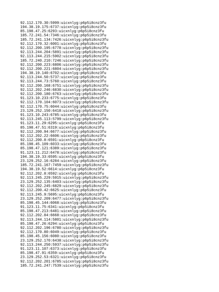 Webshare 100 Proxies | PDF