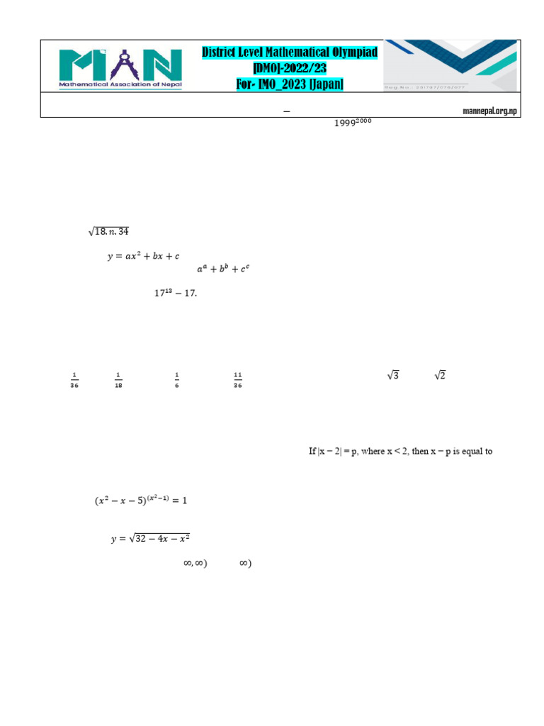 Math Problem Set for Students | PDF | Area | Elementary Mathematics