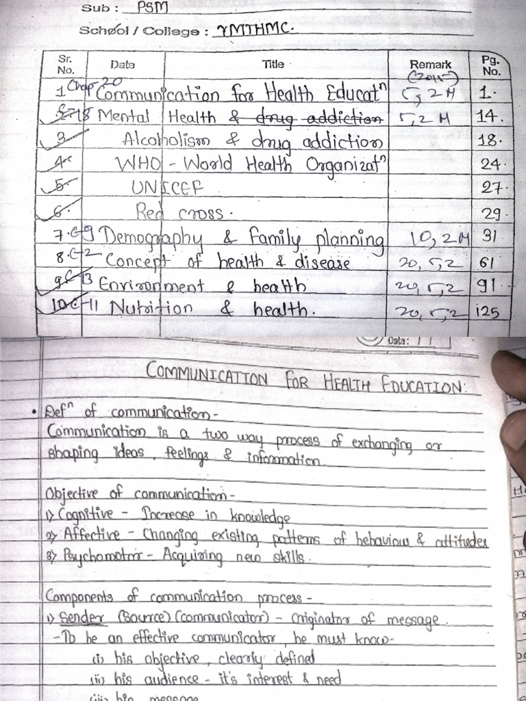 PSM Notes (Community Medicine) 4year Ymt Collage Kharghar | PDF