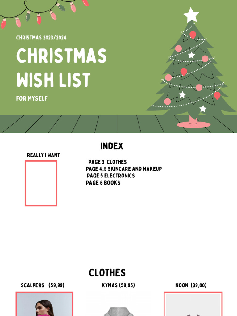 Christmas 2023 Wish List Items | PDF