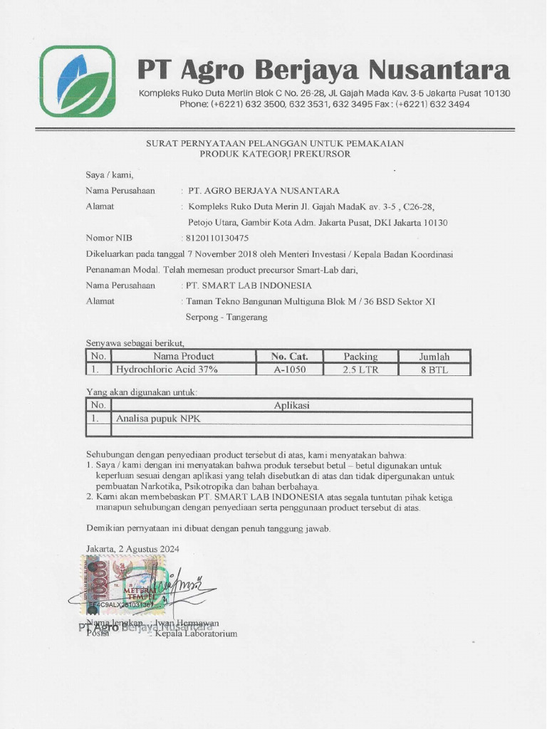Prekursor HCL 2 Aug 24 | PDF