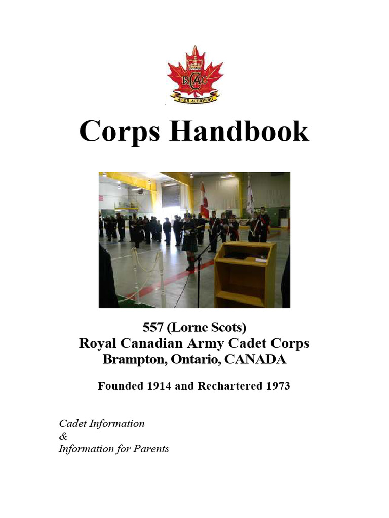 557 Cadet Handbook Final | PDF | Trousers | Military Organization