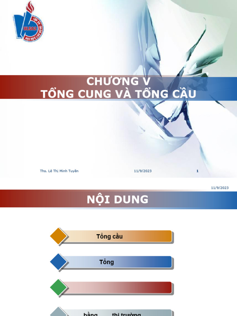 Macro Chapter 5 Tong Cung Va Tong Cau (SV) 2023 | PDF