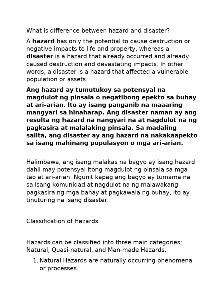 Explanation in DRRR | PDF