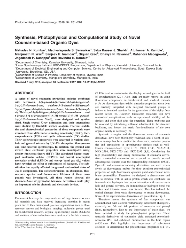 Artigo REF 121 - Projeto SQ | PDF | Molecules | Spectroscopy