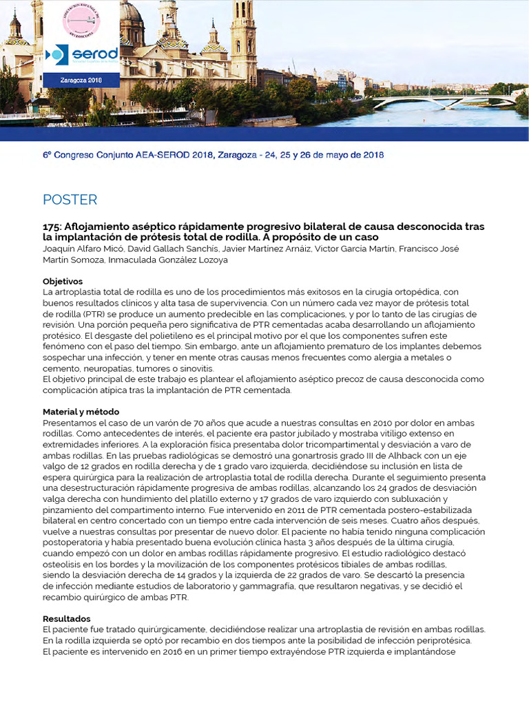 175.joaquin Alfaro Mico | PDF | Rodilla | Medicina CLINICA