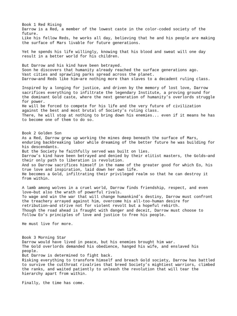 Pierce Brown-Red Rising | PDF