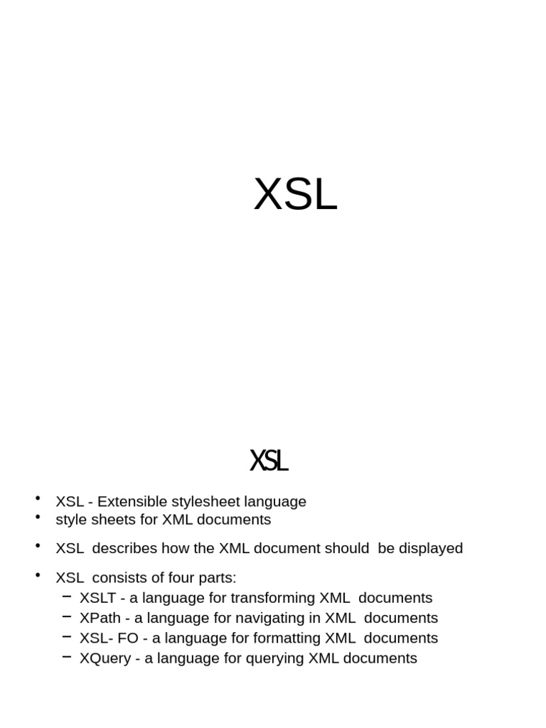 Understanding XSLT and XML Transformation | PDF | Xslt | Web Standards