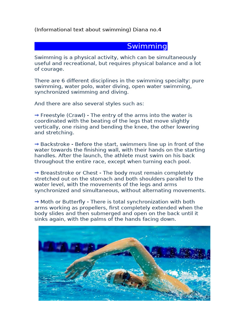 Swimming | PDF