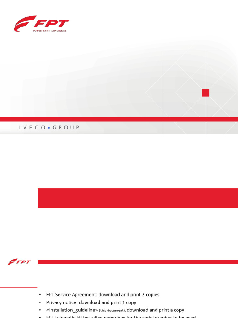 2G - Telematic Kit - Installation - Guide - Line - Rev018 - ENG2305843009233235005 | PDF ...