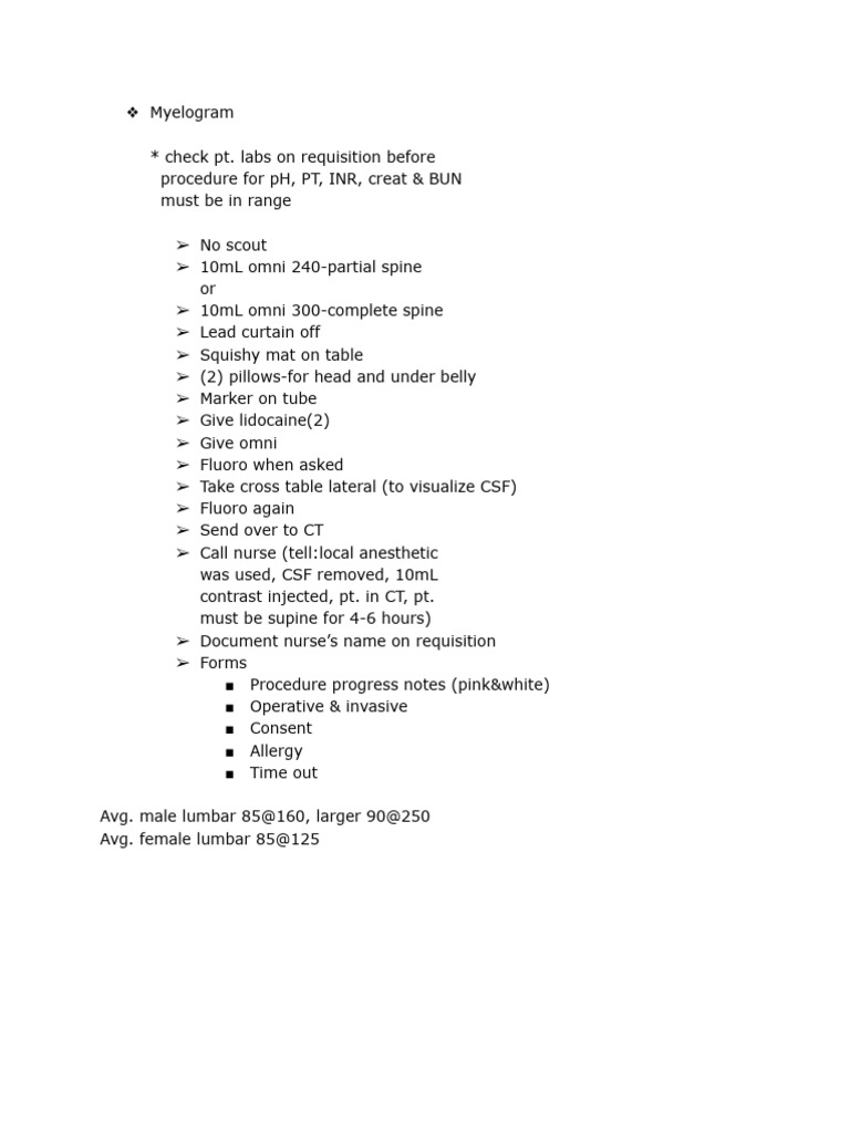 GI Notes Myelo | PDF