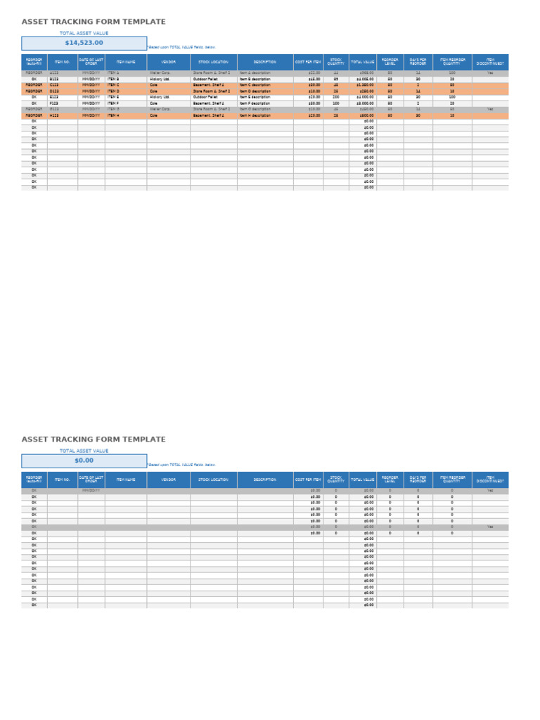 IC Asset Tracking Form 11576 | PDF