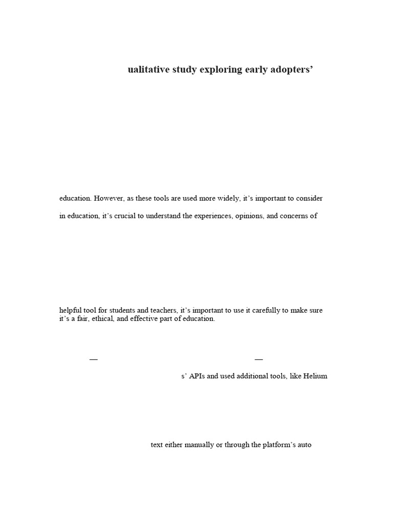 Summary Report For ChatGPT in Education | PDF | Artificial Intelligence ...