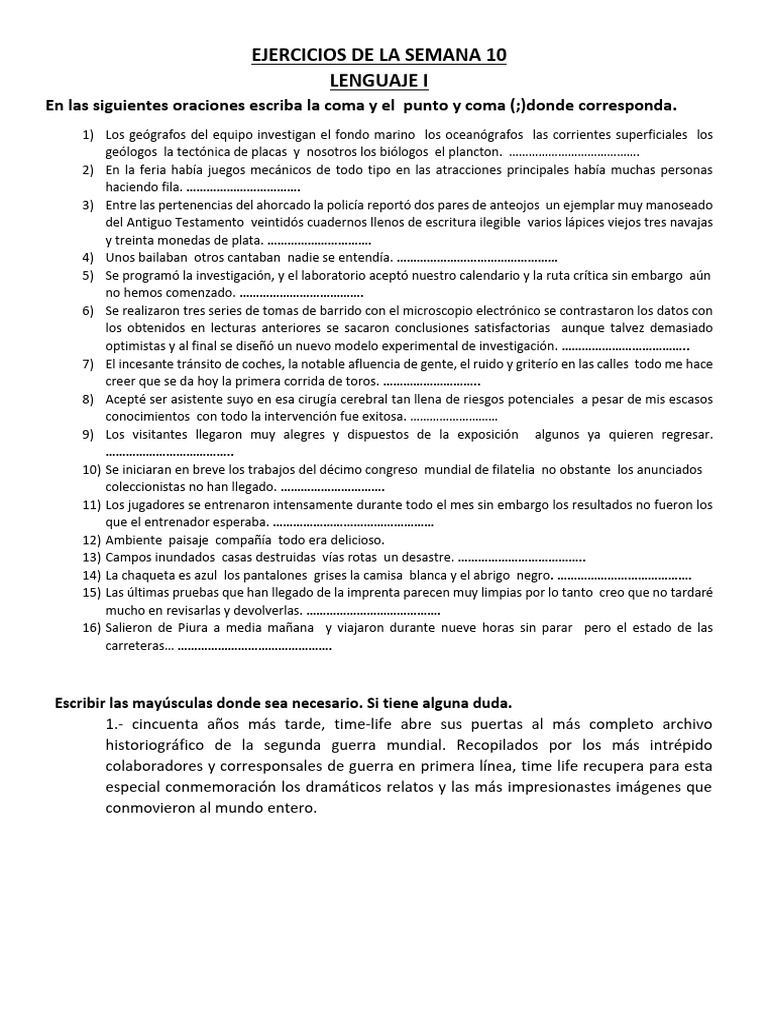 Ejercicios Alumnos Seman 10 | PDF | Virus | Biología Celular)