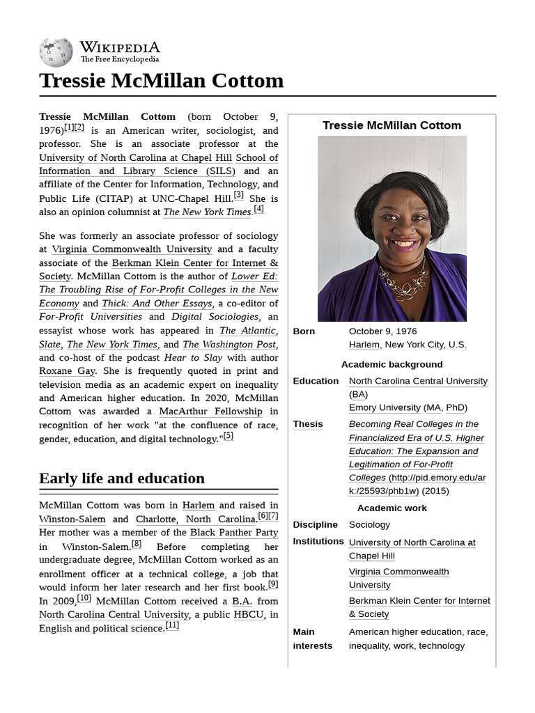 Tressie McMillan Cottom | PDF