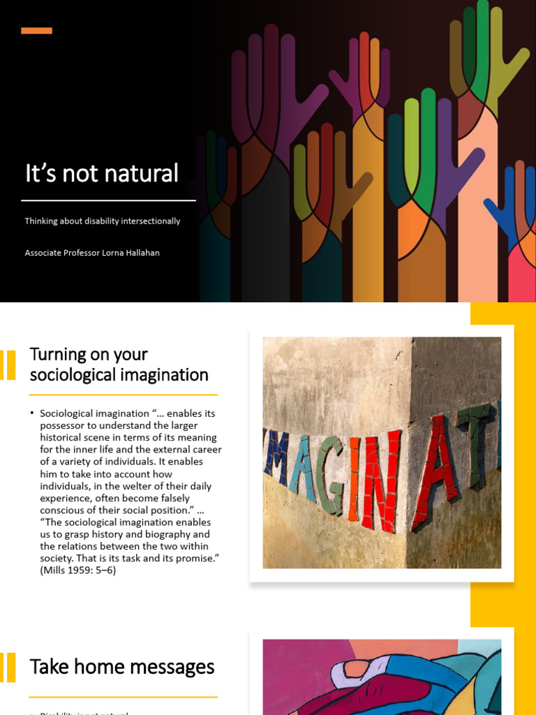 Week 3 Its Not Natural_Lorna Hallahan | PDF | Disability | Behavioural ...