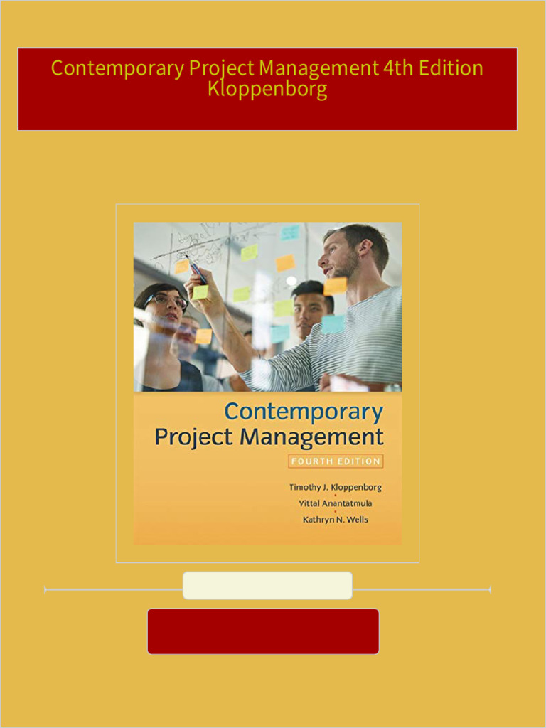 Contemporary Project Management 4th Edition Kloppenborg | PDF | Project ...