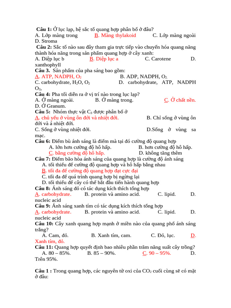 Azota Sinh CK1.2.3.4 | PDF