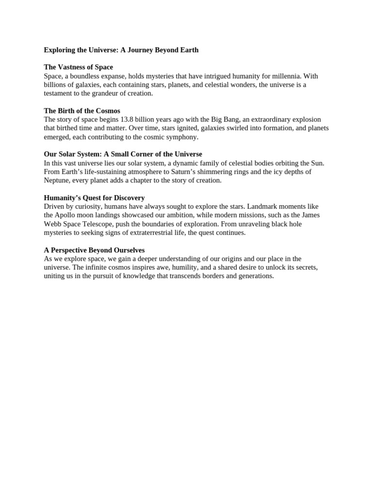 Exploring The Universe | PDF