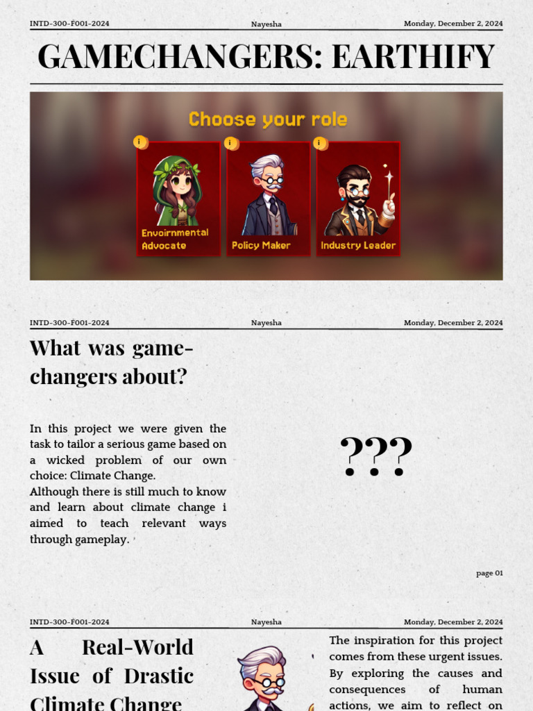 Earthify: A Choice-Driven Game on Sustainability | PDF | Sustainability ...