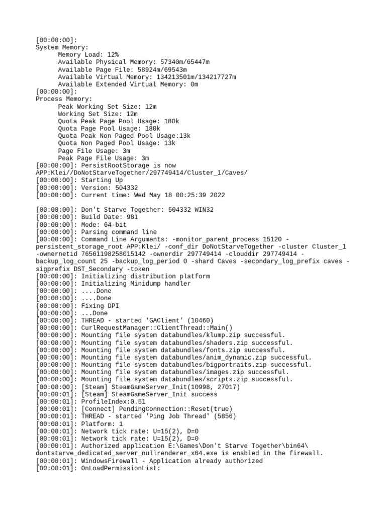 caves_server_log | PDF | Computer Architecture | Computing
