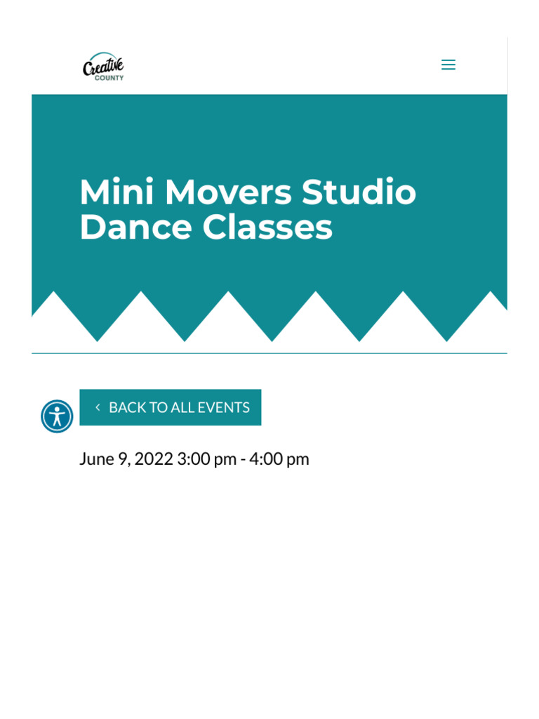 Mini Movers Studio Dance Classes | Creative County Initiative | PDF