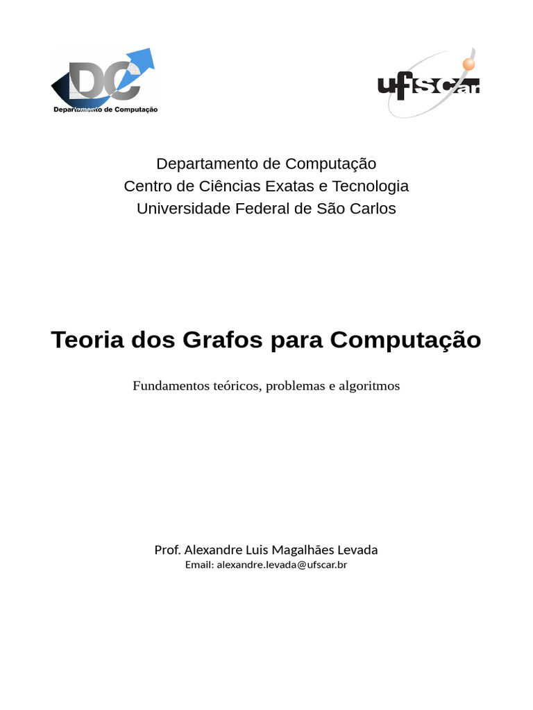 Teoria Dos Grafos para Computacao | PDF | Teoria dos Gráficos | Cadeia ...