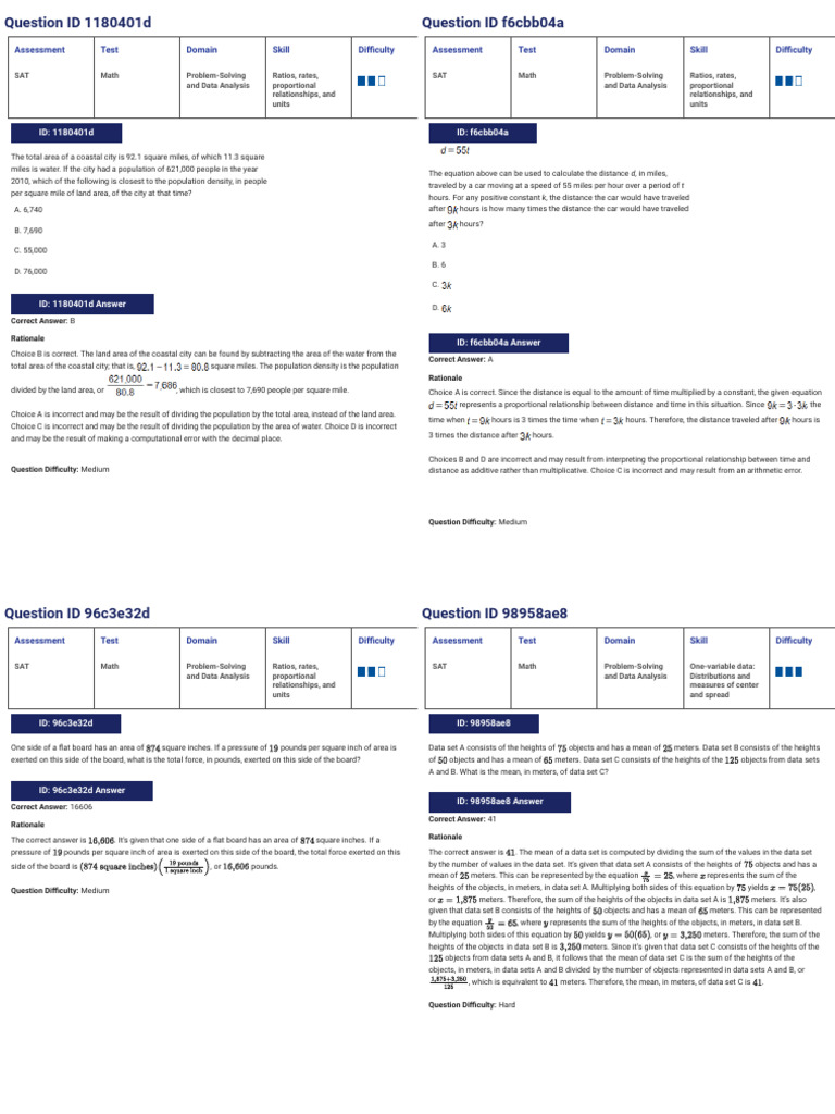 Problems - Solving and Data Analysis 201-277 | PDF | Mean | Median