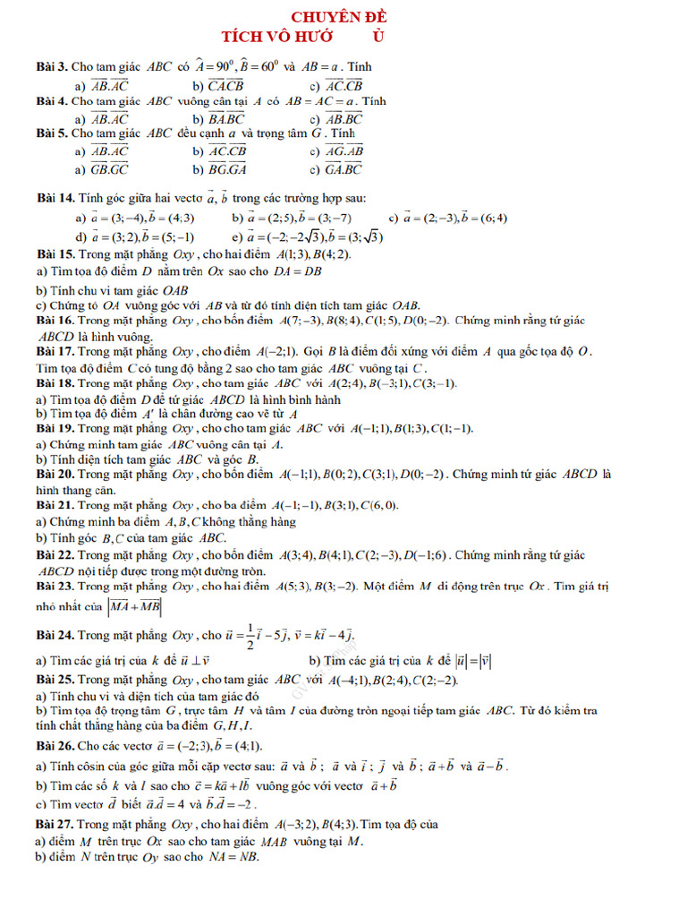 Tích Vô Hư NG C 2 Vecto | PDF