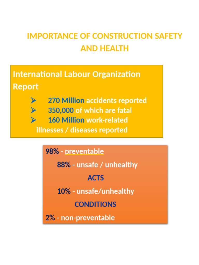 IMPORTANCE OF CONSTRUCTION SAFETY AND HEALTH | PDF