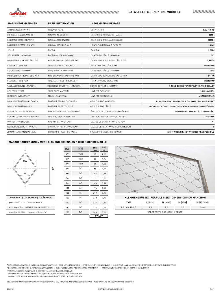 Data Sheet X-TEND CXL Micro 2 0mm 23022021 | PDF