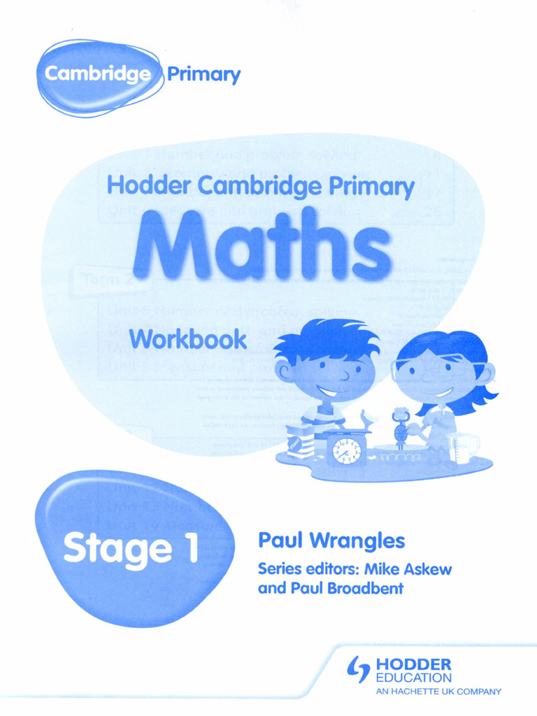 Hodder Cambridge Primary Maths Stage 1 Workbook | PDF