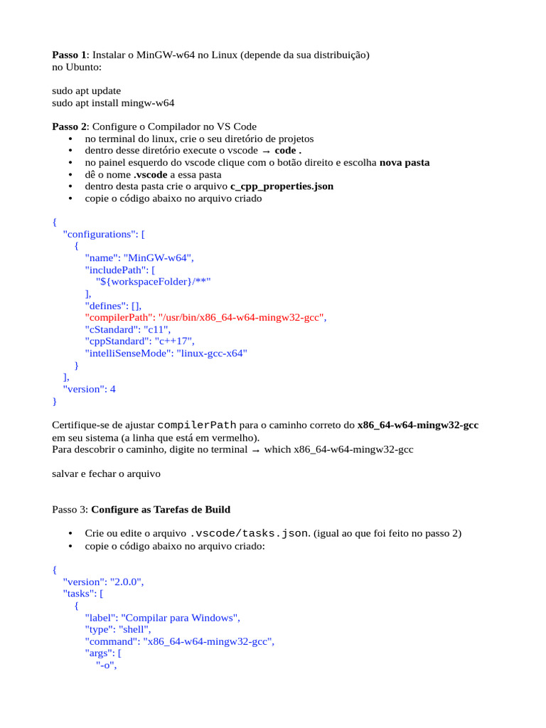 MinGW Linux P Windows | PDF