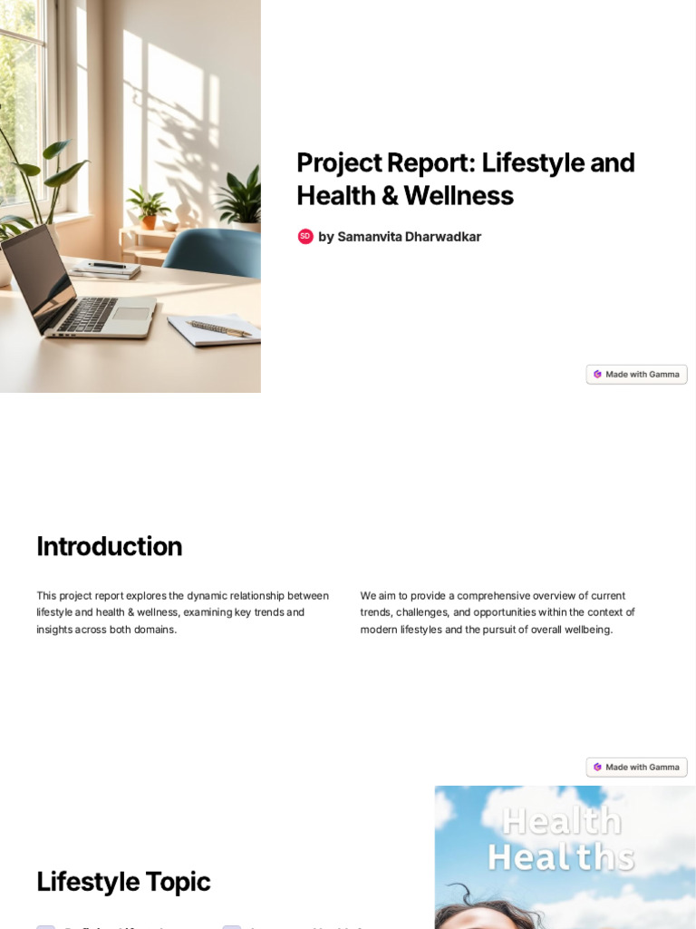 Lifestyle's Impact on Health & Wellness | PDF | Well Being | Mental Health
