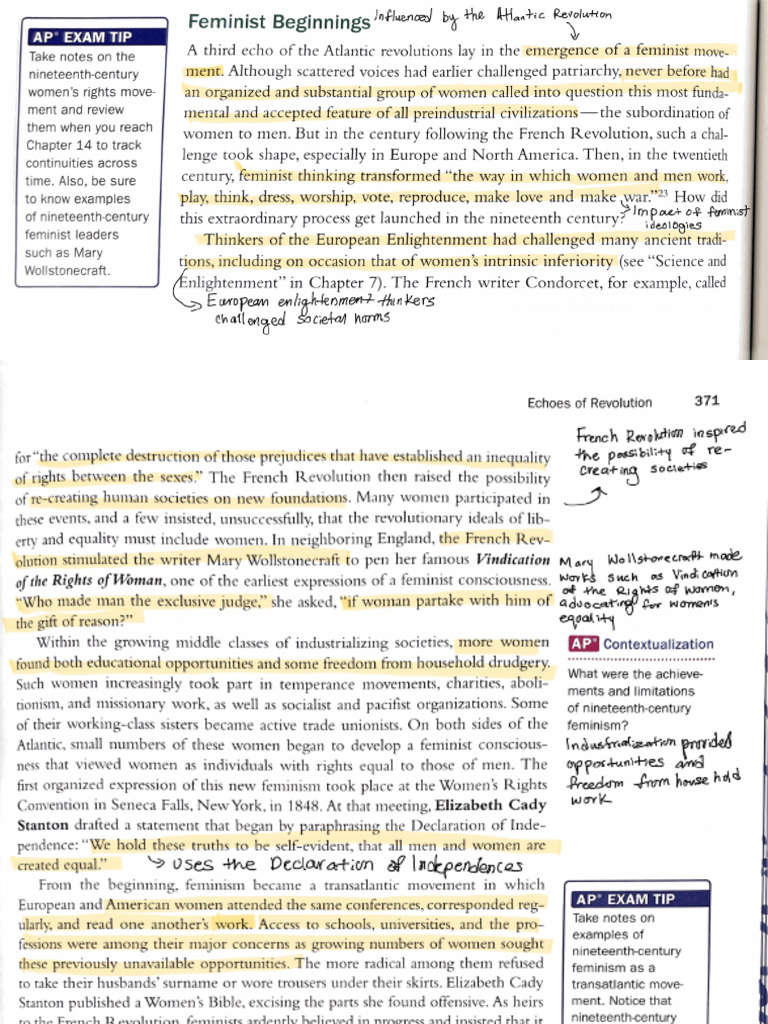 Unit 4 Textbook Notes Part 1 Ch 8 | PDF | Gender Studies | Feminism