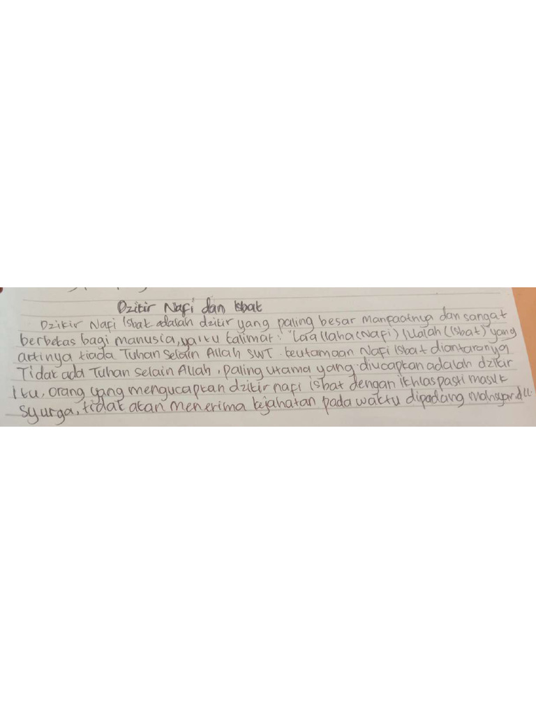 Dzikir Nafi Isbat | PDF