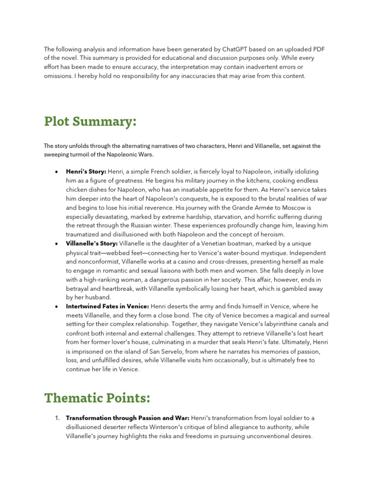 The Passion - Summary and Analysis | PDF | Narrative | Novels