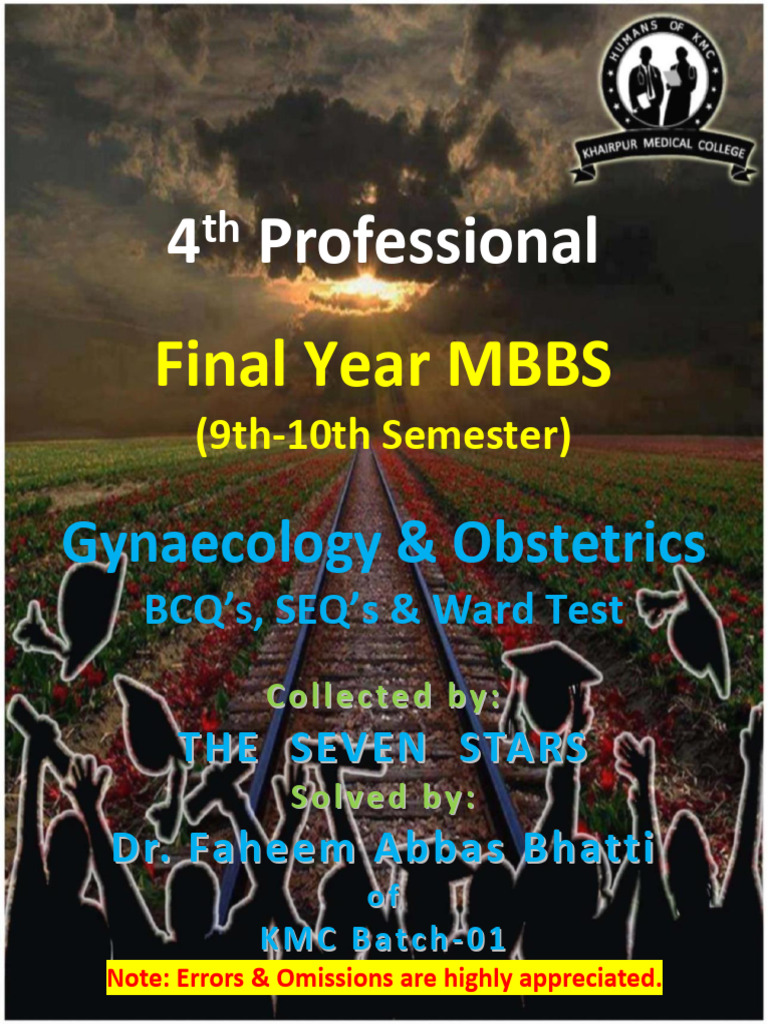 Gynaecology Obstetrics BCQ'S, SEQ's & Ward Test-1 | PDF | Childbirth ...