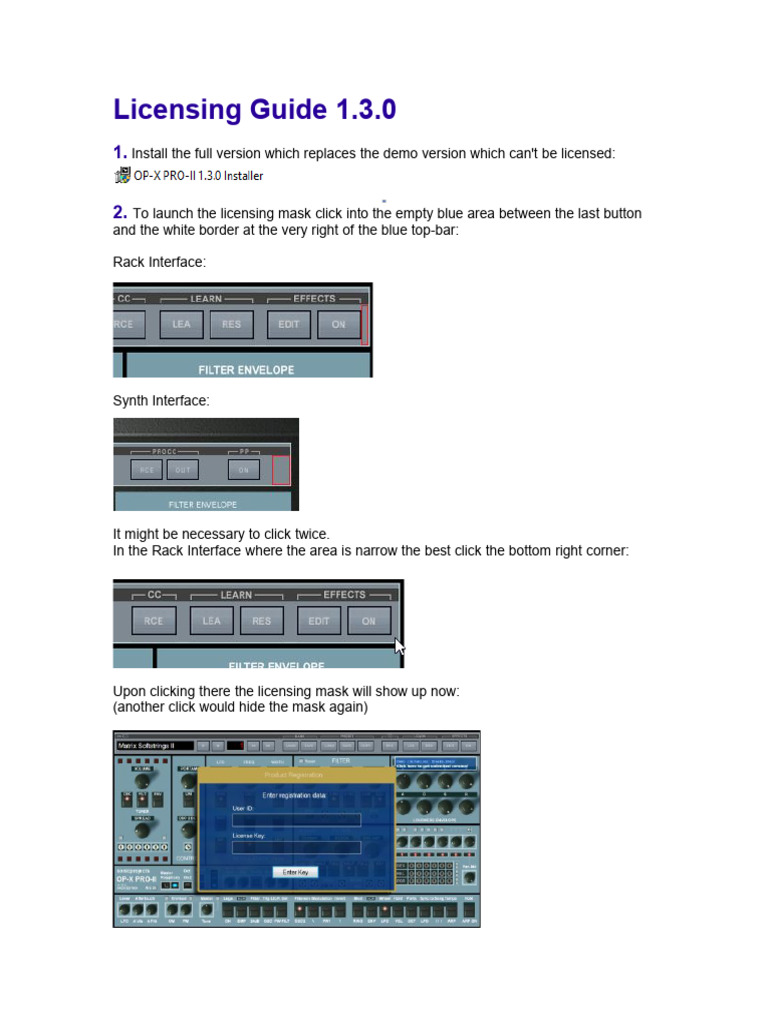 Software Licensing Instructions | PDF