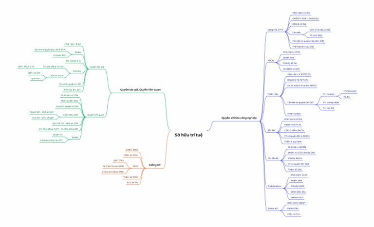 Mindmap 1 SỞ HỮU TRÍ TUỆ | PDF